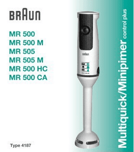 Batidora Minipimer MR 500 M - 1.800 Productos Braun diseñados por ...