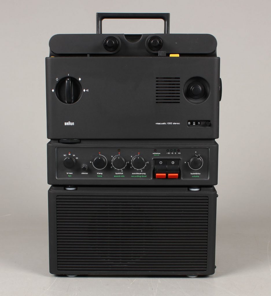 Proyector de Cine 1000 Visacustic estéreo - 1.800 Productos Braun diseñados por Dieter Rams y su ...