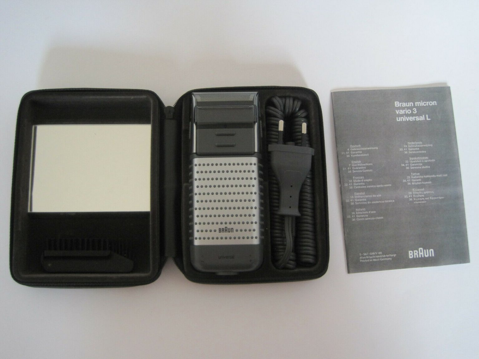 Afeitadora Eléctrica Micron vario 3 universal L - 1.800 Productos Braun ...